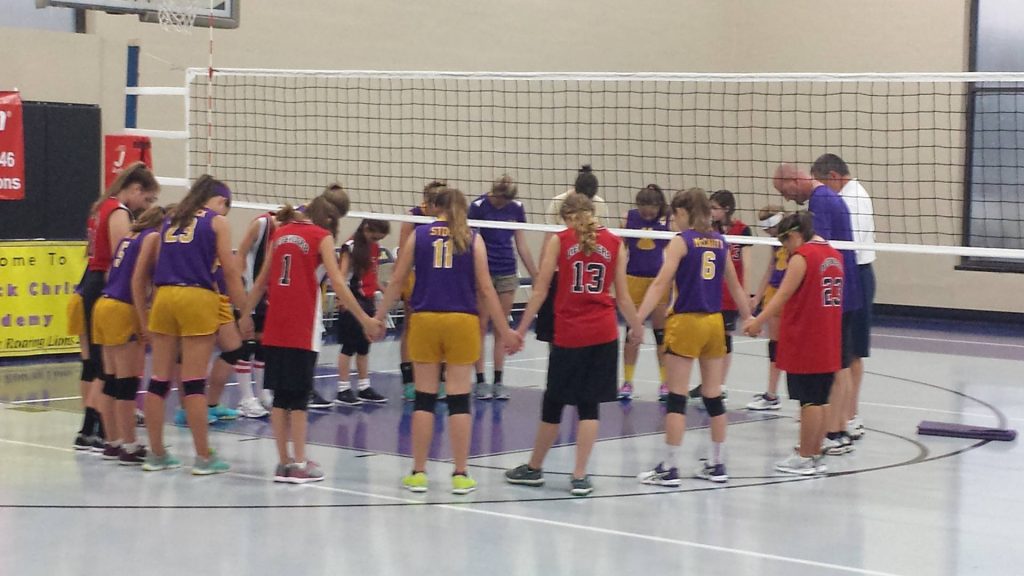 Volleyball Prayer Circle - Little Flock Christian AcademyLittle Flock ...
